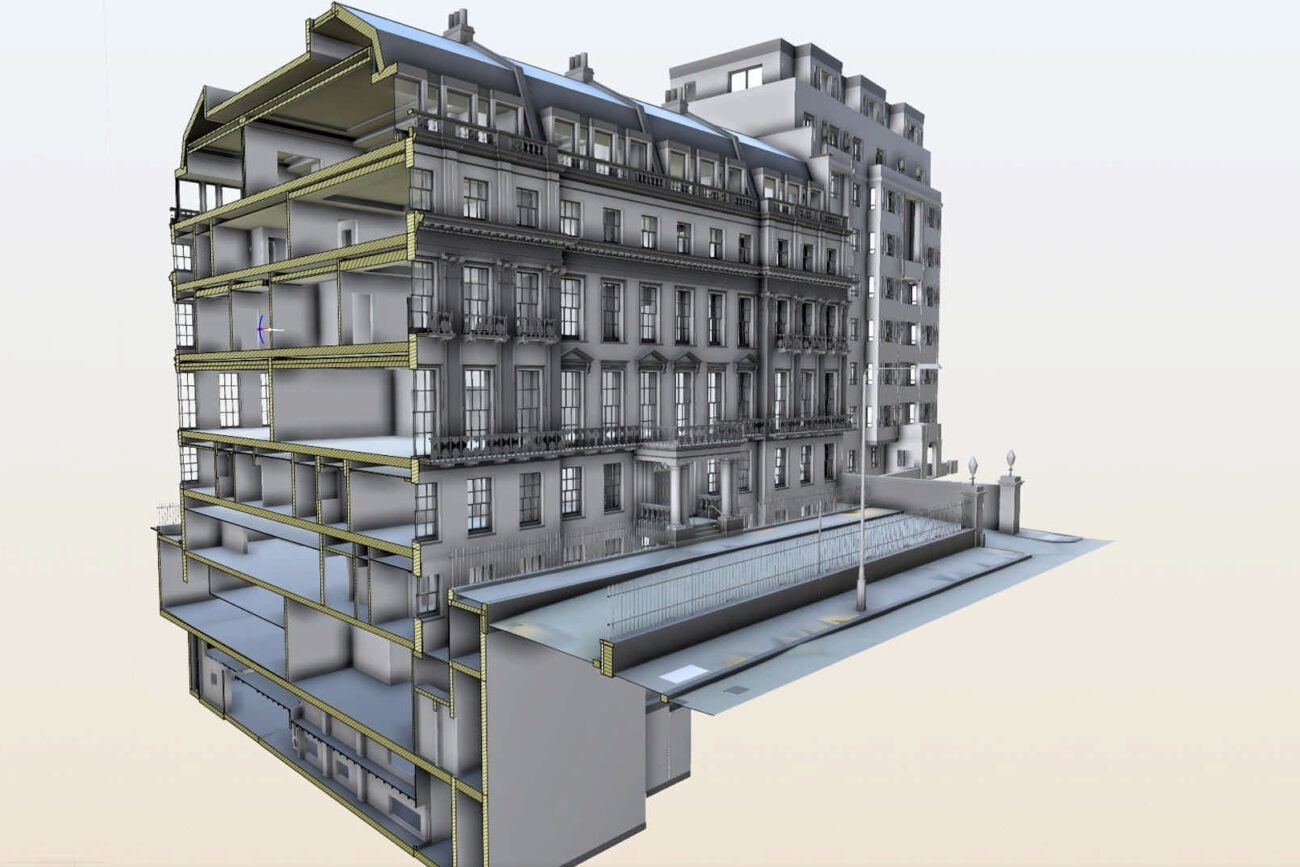 Central London mansion – BIM model | 3Deling – Experts in 3D Laser Scanning and Point Cloud ...