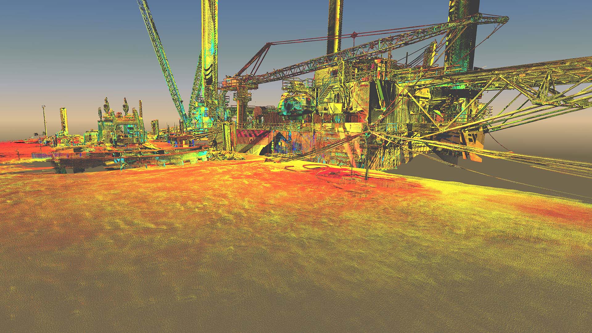 Oil Rig at New Orleans - 3Deling