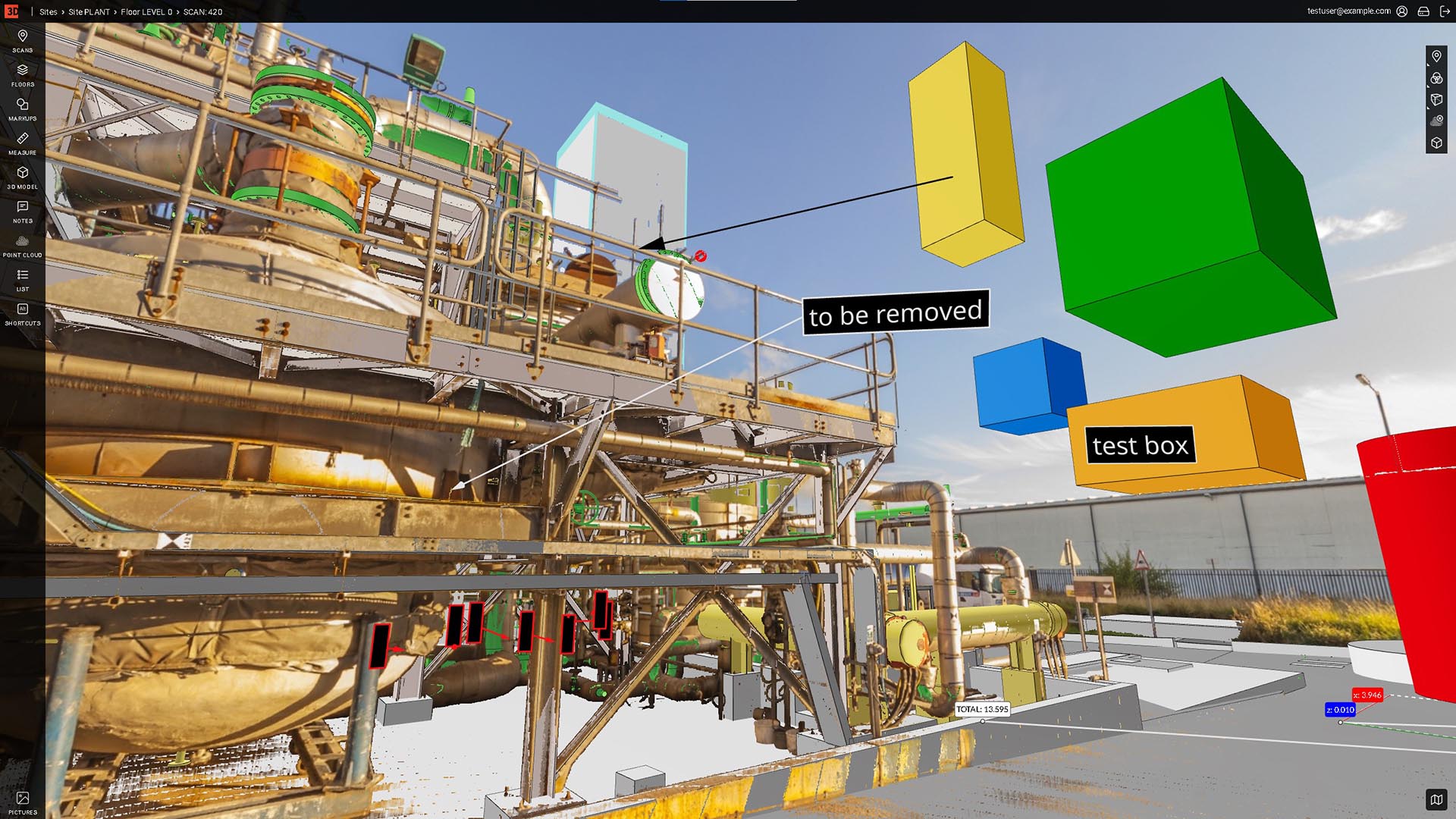 Webpano - 2d & 3d markups - 3Deling