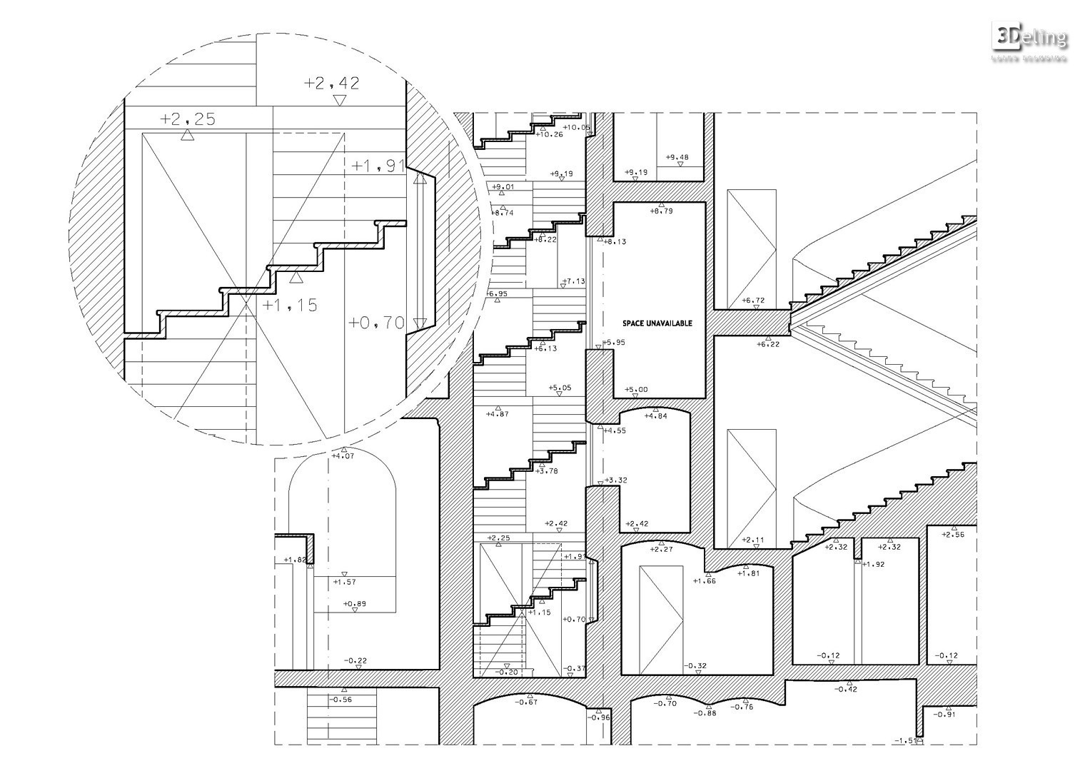 Poziomy Szczegółowości 2D CAD - LOD 1, 2, 3 - 3Deling