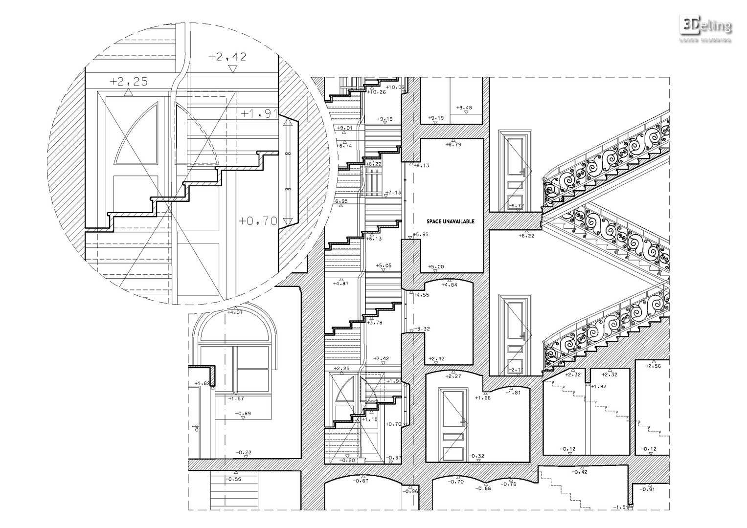 Poziomy Szczegółowości 2D CAD - LOD 1, 2, 3 - 3Deling