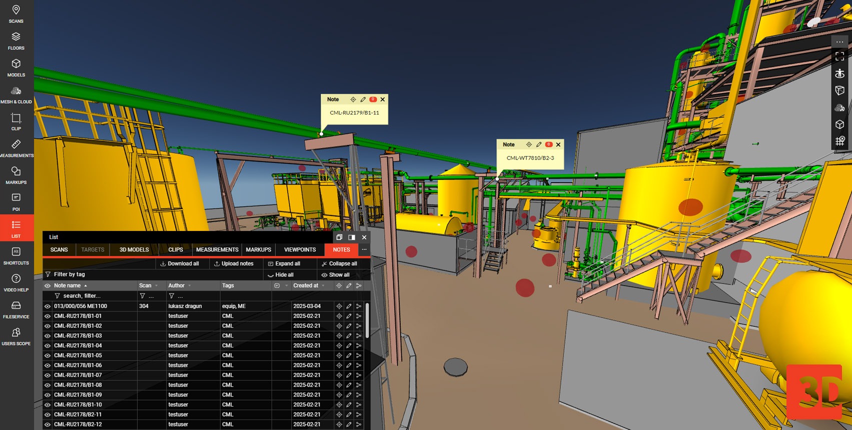 BIM for Industry with WebPano Visual Plant | 3Deling
